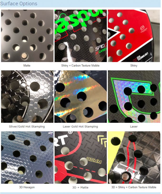 DD02 OEM 3K 12K 18K Padel Racket & Padel Shovel and Padel Racquet For ...