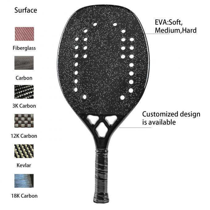 Beach Tennis Rackets Soft Eva Foam Custom Tennis Padel Racket Carbon ...